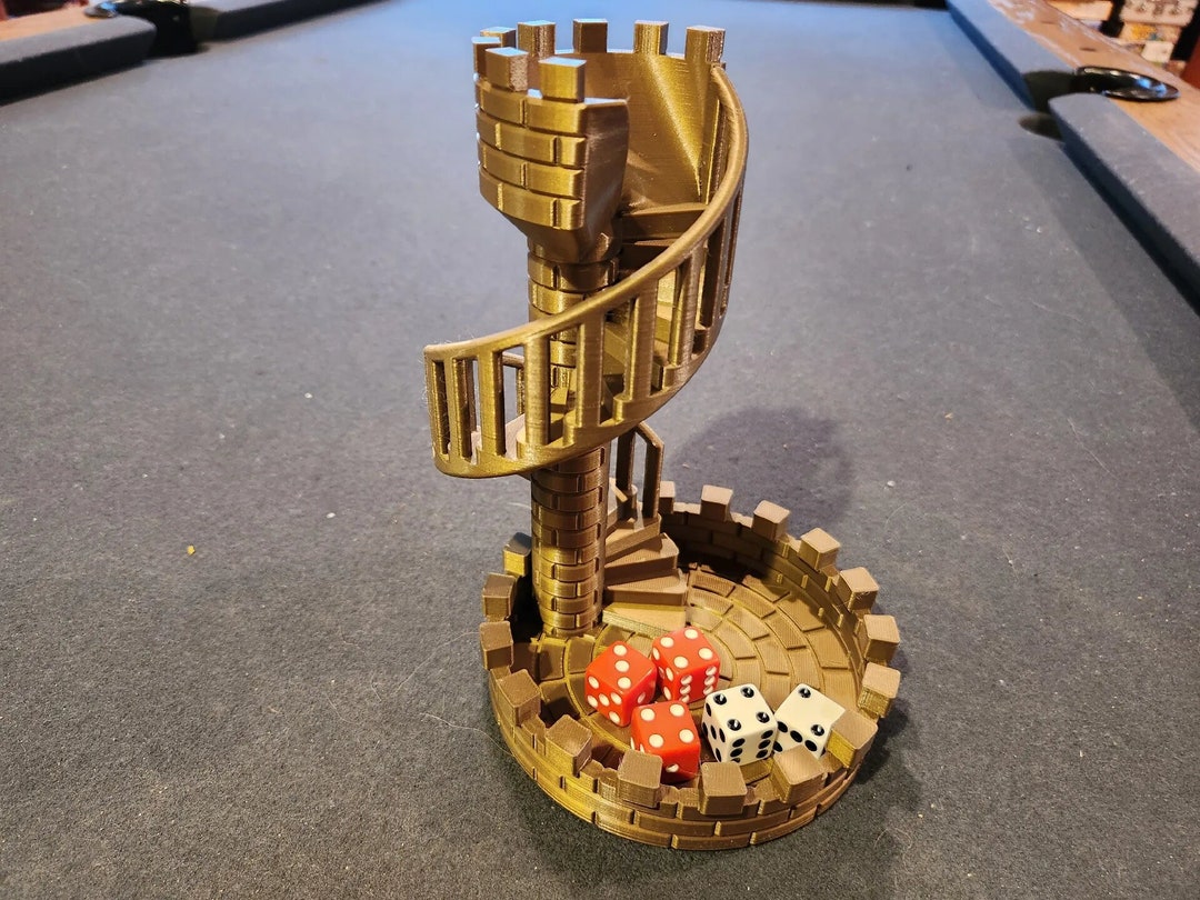 Castle Stairs Dice Rolling Tower! Roll Your Game Dice Down This ...