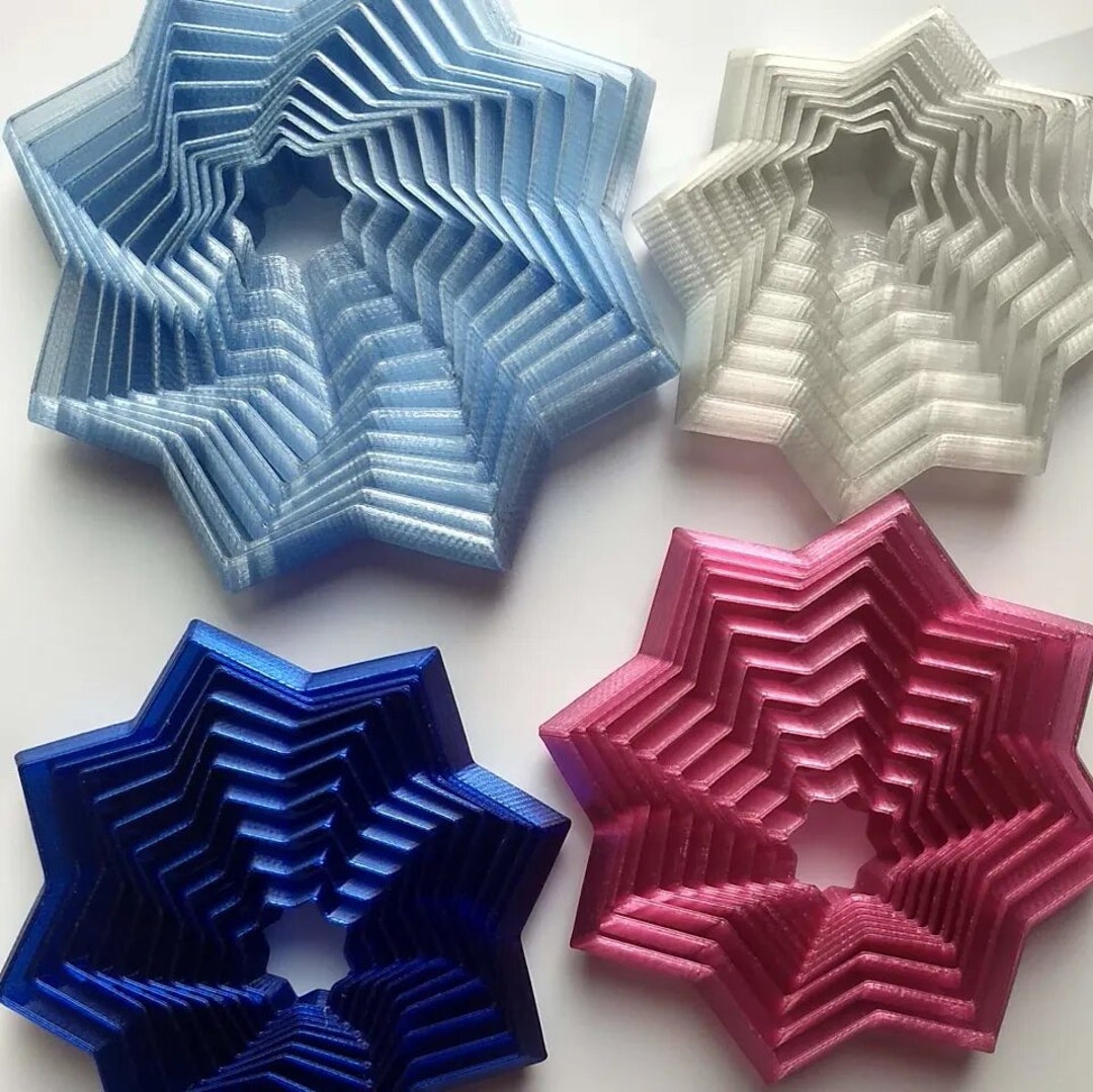 Magical 3d-printed Fidget Star - Etsy