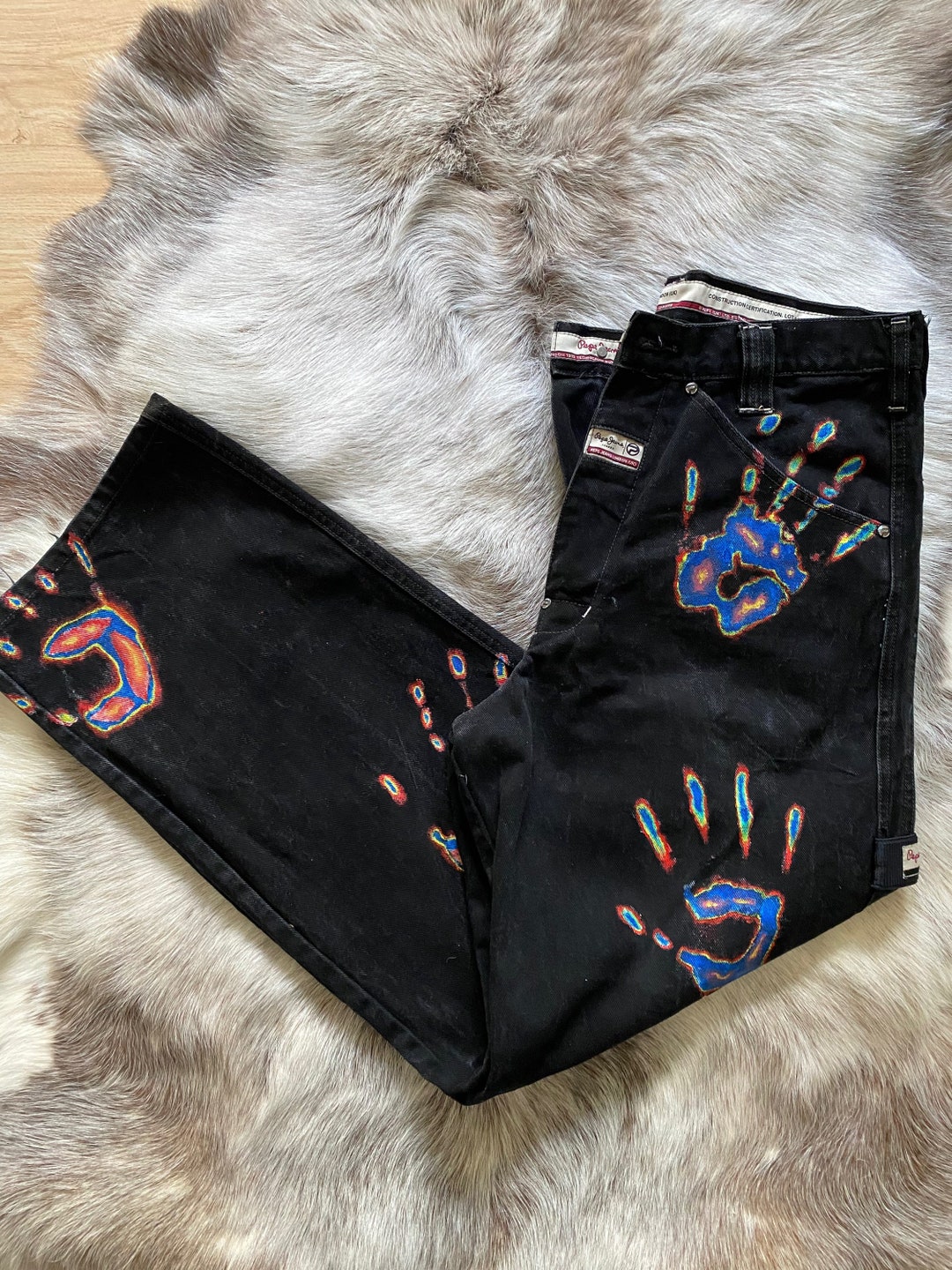 Hot Hands Hand Painted Denim - Etsy