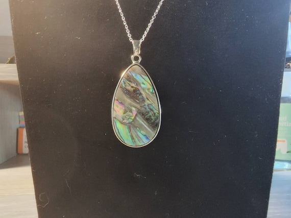 Abalone Shell Pendant Necklace - Etsy
