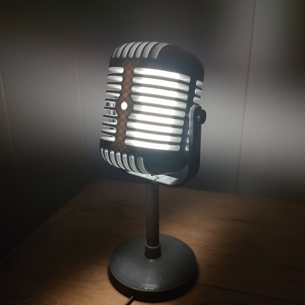 Microphone Lamp - Etsy