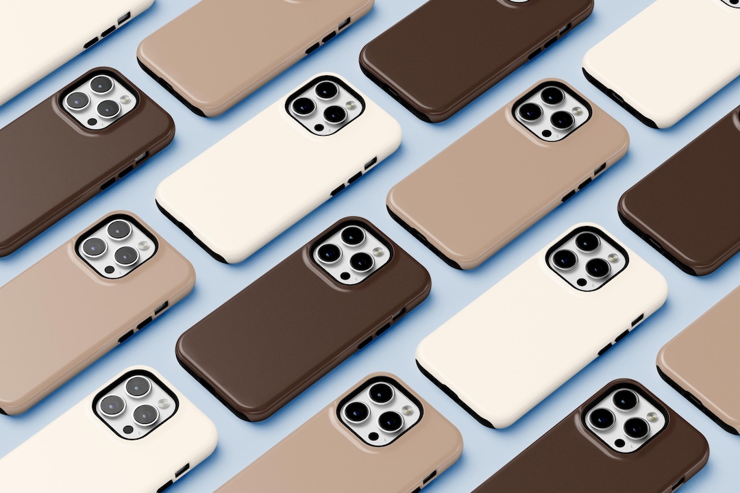 Magsafe Neutral Brown Solid Phone Cases | Solid Plain Cream Beige Tan ...