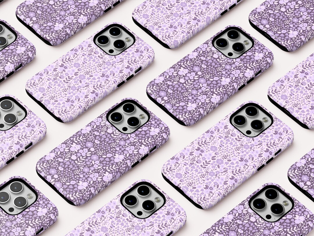 Magsafe Purple Floral Phone Cases, Lavender Lilac Flowers | for iPhone ...