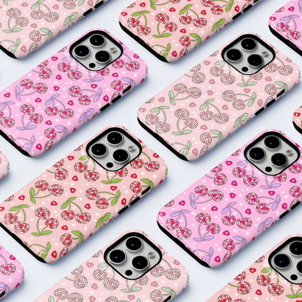 Disco Cherries Phone Case - Etsy