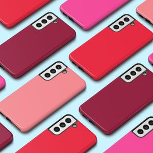 Maroon, Red, and Pink Solid Colored Samsung Galaxy Case, Plain ...