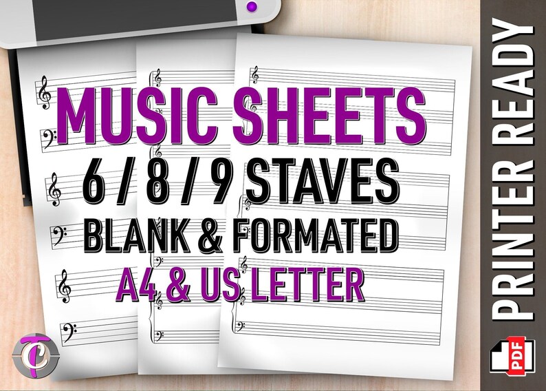 Printable Sheet Music Printable Music Sheet Printable Music Paper Sheet ...
