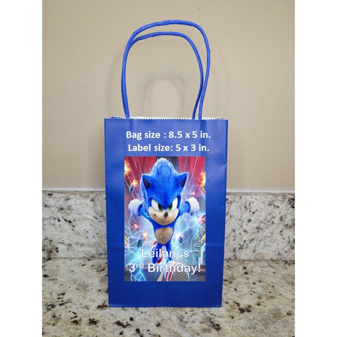 Printed Labels Bags Sonic Labels Sonic Party Sonic - Etsy