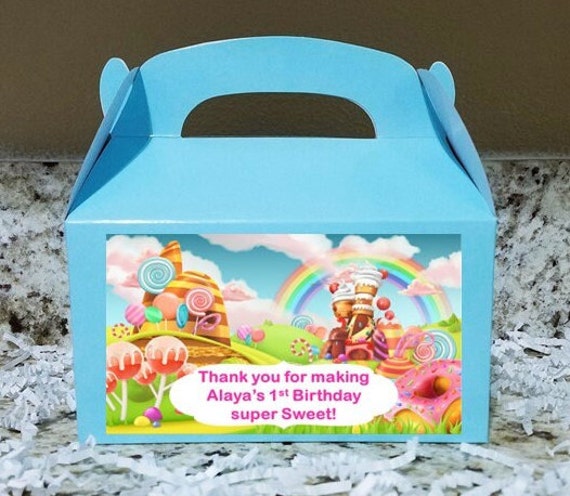 Printed Labels Boxes Candyland Candy Boxes Candyland - Etsy