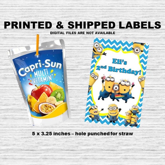 Minions Labels Minions Party Minions Party Favors Stickers - Etsy