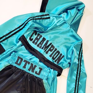 Personalized Satin Boxing Robe and Shorts Set: Adult Dance Costume - Etsy