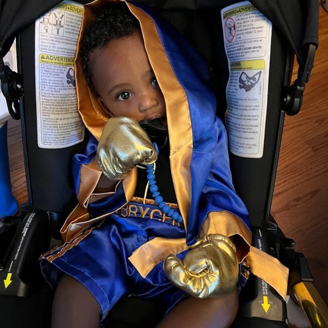 Personalized Boxing Set Robe, Shorts, Wearable Baby Gloves - Etsy