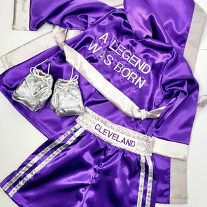 Personalized Boxing Set Robe, Shorts, Wearable Baby Gloves - Etsy