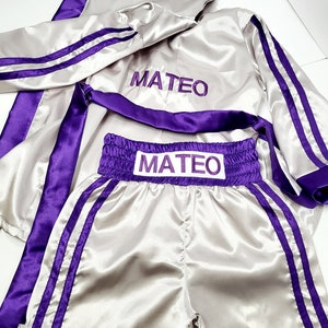 Personalized Boxing Set Robe, Shorts, Wearable Baby Gloves - Etsy