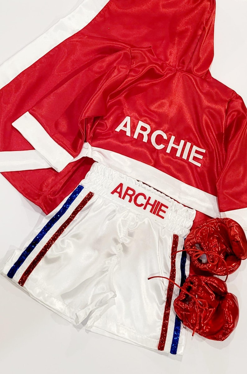 Personalized Boxing Set Robe, Shorts, Wearable Baby Gloves - Etsy