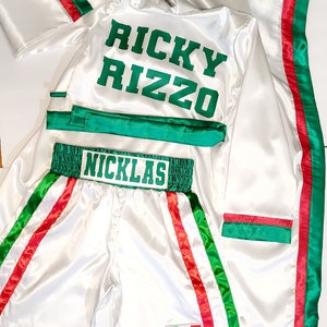 Personalized Satin Boxing Robe and Shorts Set - USA Made - Etsy
