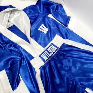 Personalized Satin Boxing Set: USA Made Robe & Shorts - Etsy