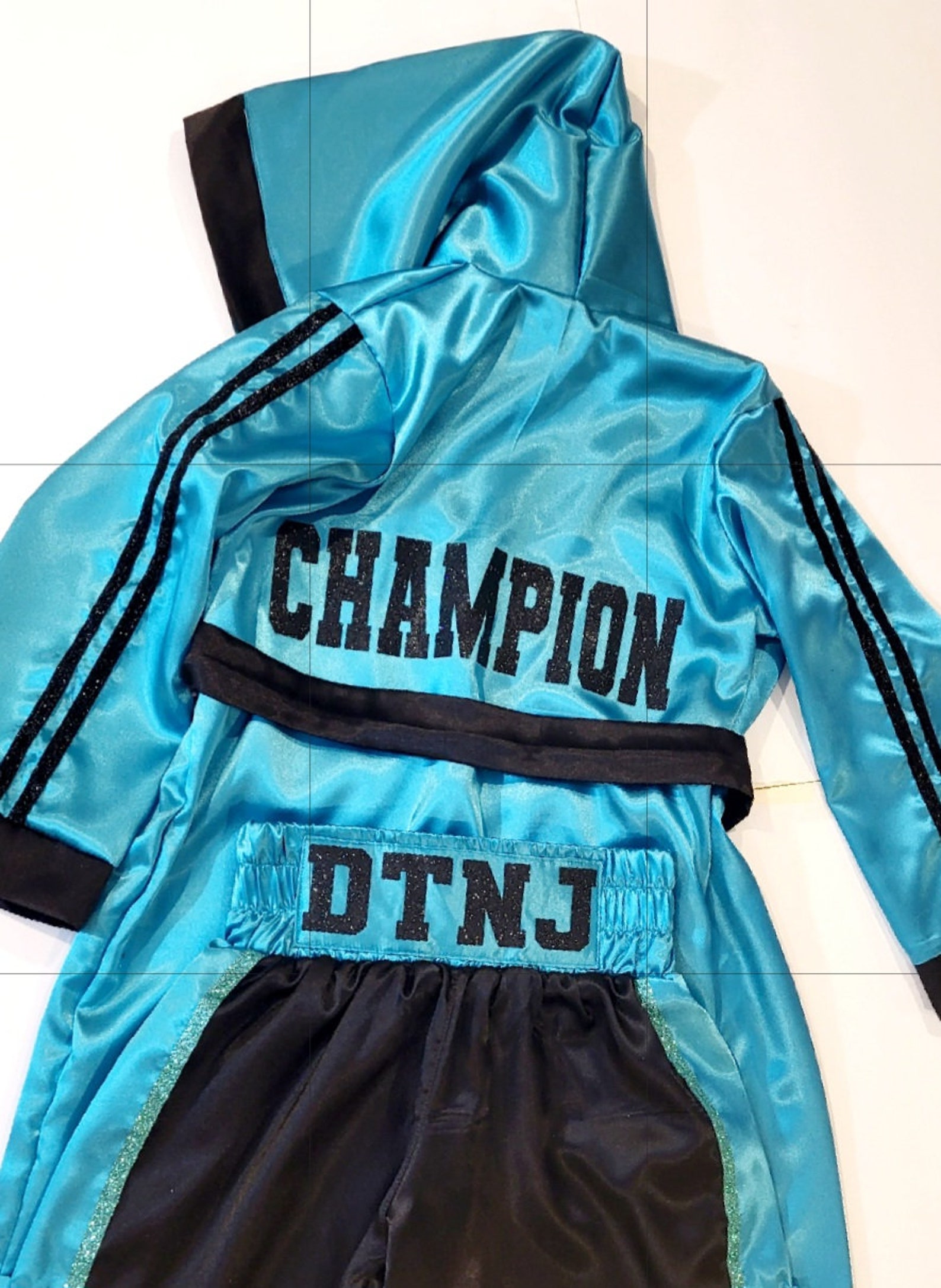 Custom Sparkle Boxing Set Robe, Shorts - for Pageant and Dancing ...