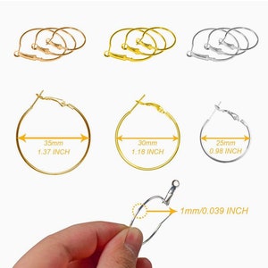 1 Pair of Heishi Clay Bead Hoop Earrings - Etsy