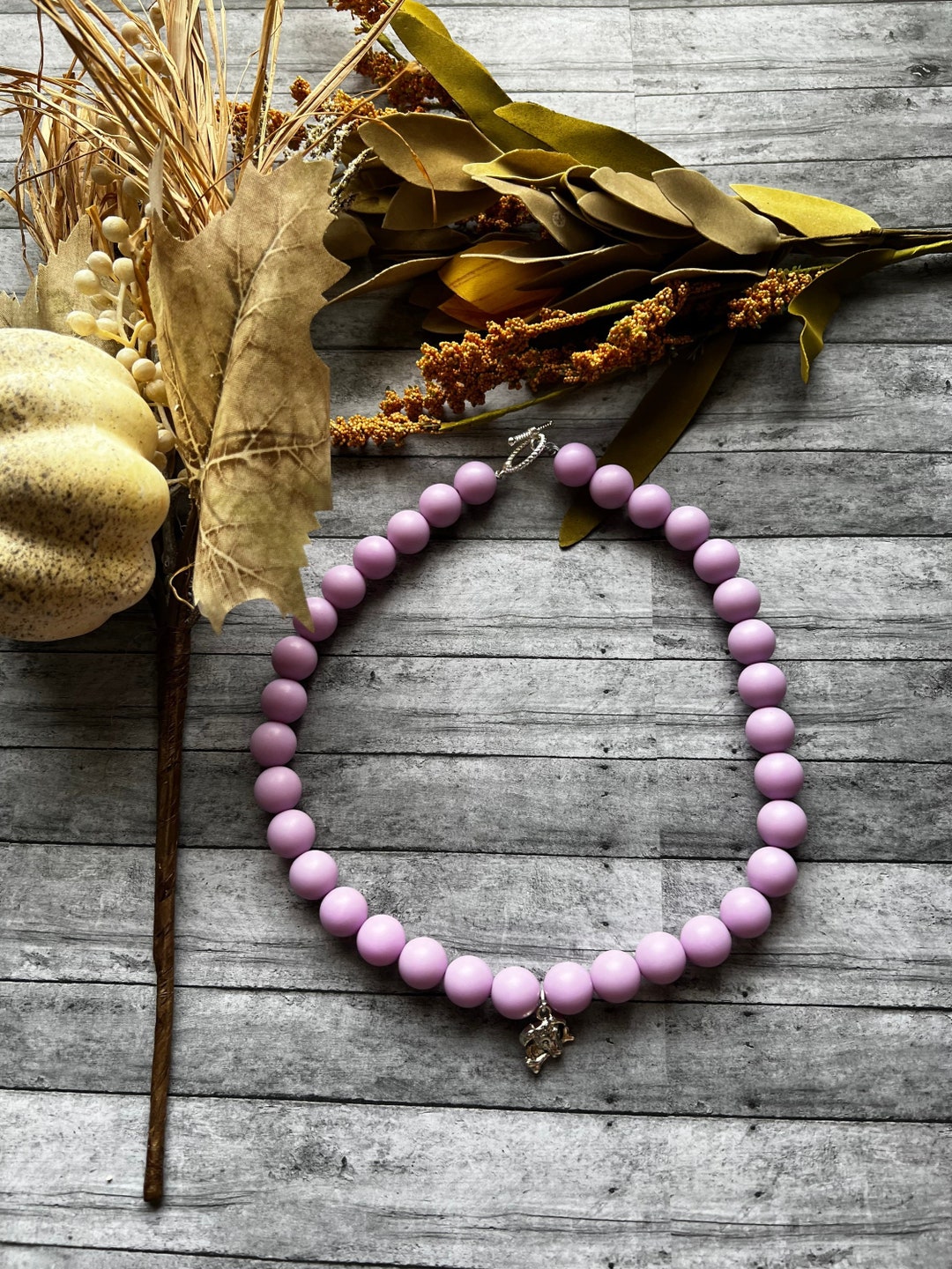 Purple Pet Necklace With Toggle Clasp, Jewelry for Dogs, Jewelry for ...