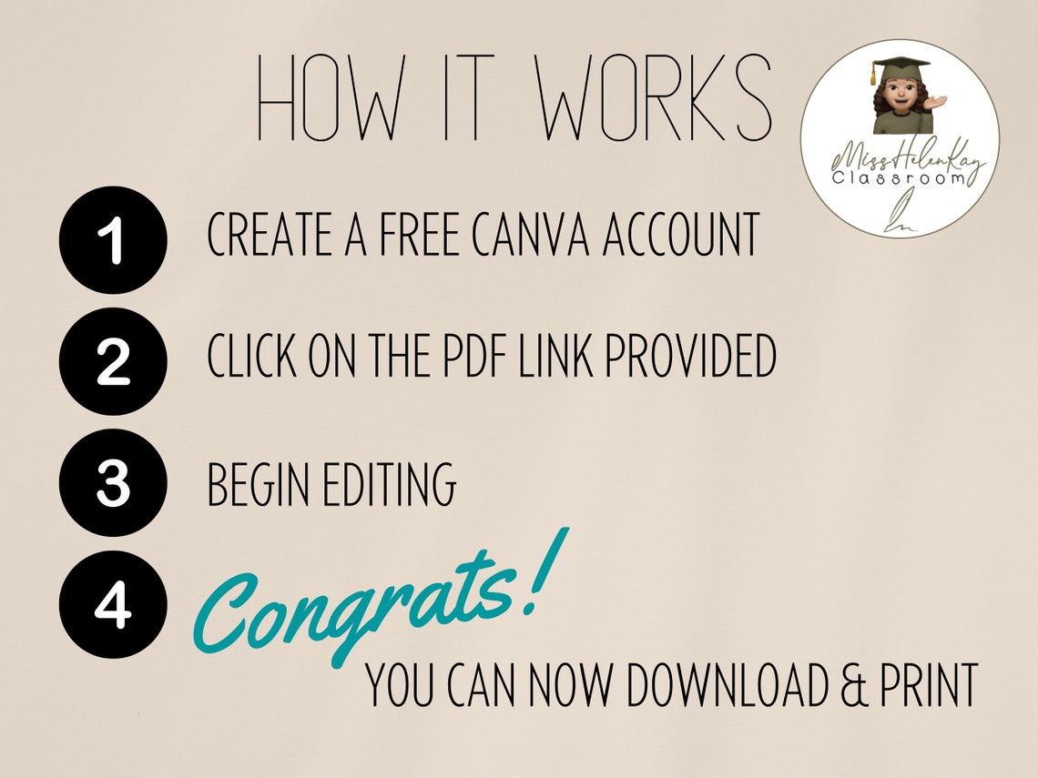 Meet Your Teacher Template Canva Editable Quiz Included for More Fun - Etsy