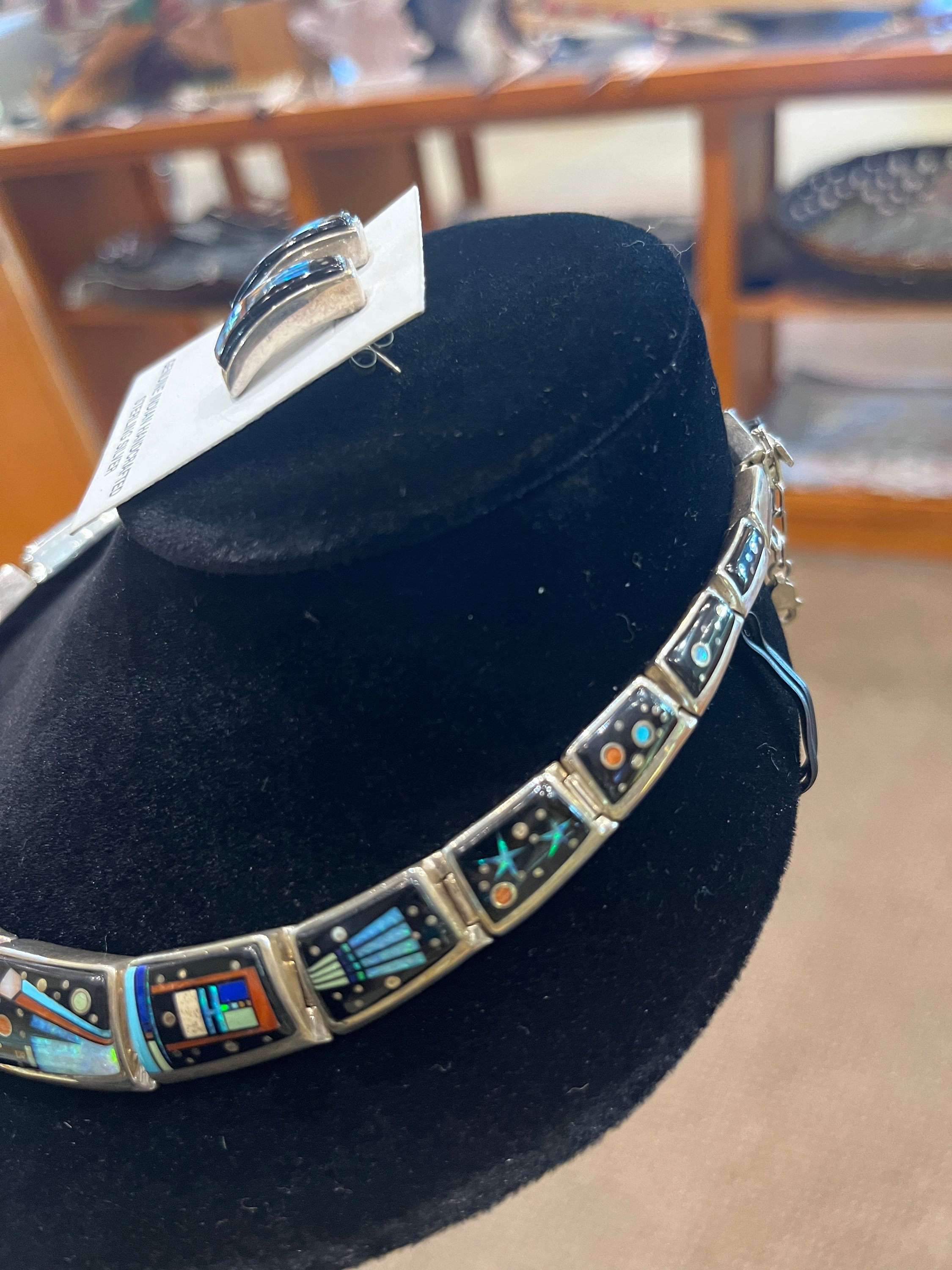 Calvin Begay Night Sky Inlay Necklace Set - Etsy