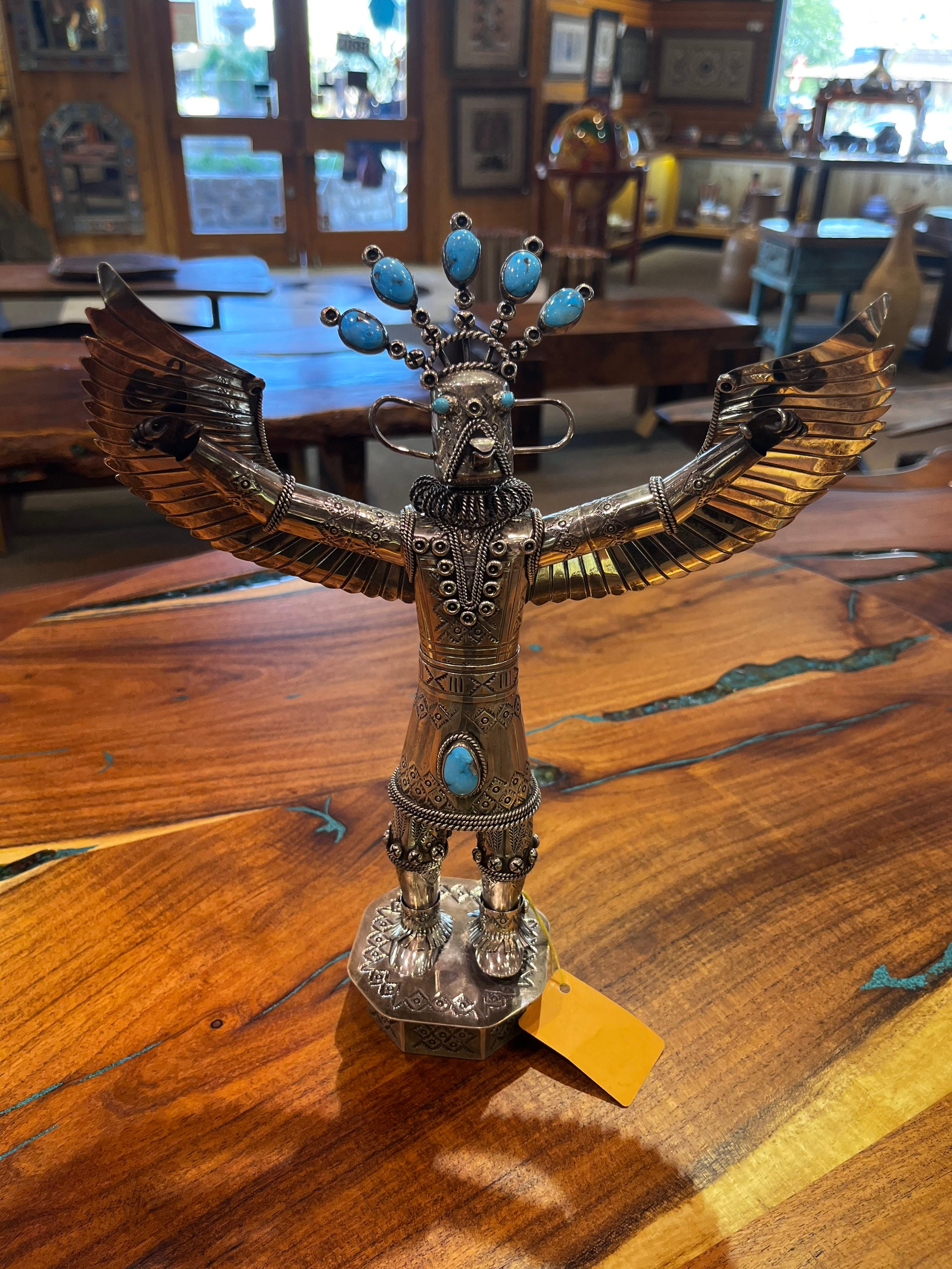 Toby Henderson Beautiful Rare Sterling Silver Turquoise Kachina Doll By ...