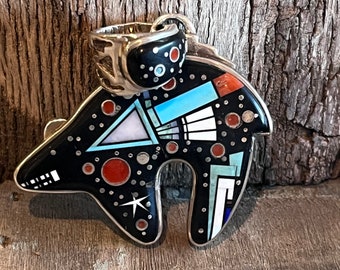 Calvin Begay Night Ski Pendant - Etsy