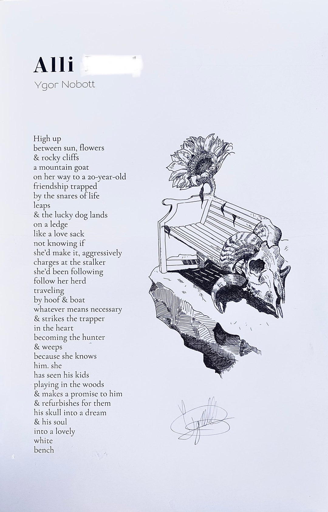 Illustrated Poem (your Poem of Choice) - Etsy