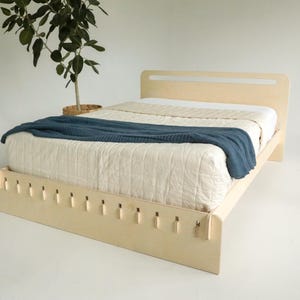 The Oslo - Scandinavian Minimalist Bed Frame & Headboard - Etsy