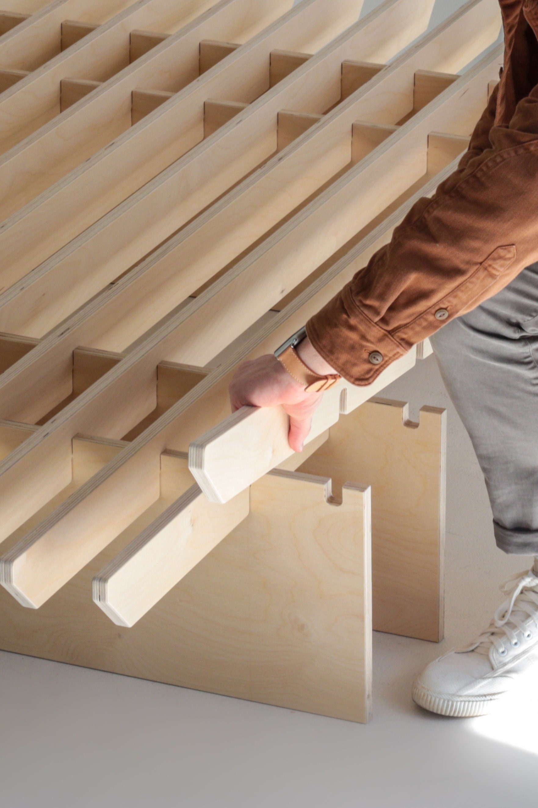 Scandinavian Minimalist Birch Platform Bed Frame - Etsy