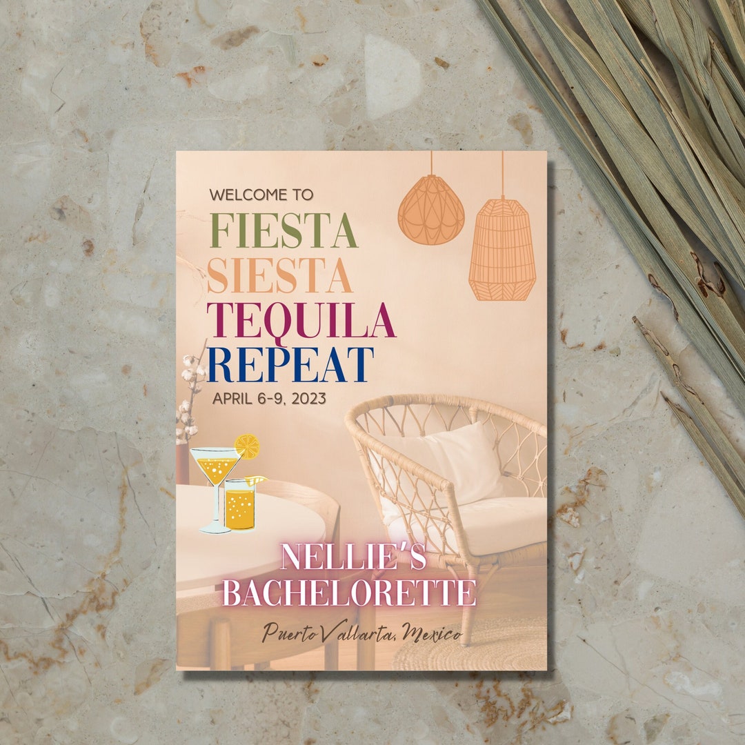 Bachelorette Itinerary, Fiesta Siesta Tequila Repeat Theme, Mexico ...