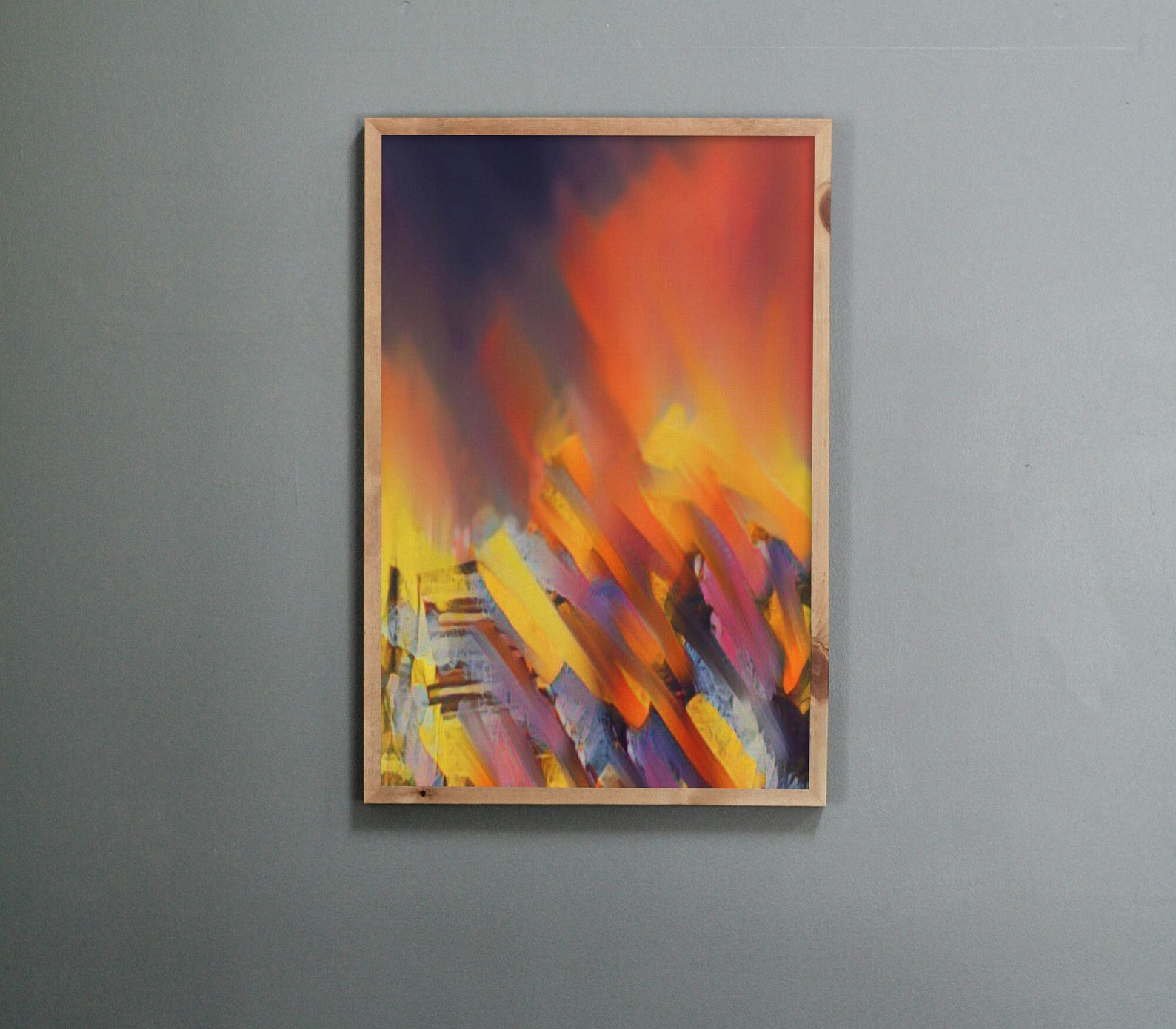 Unique Digital Print Colorful Design Digital Illustration Wall Art - Etsy