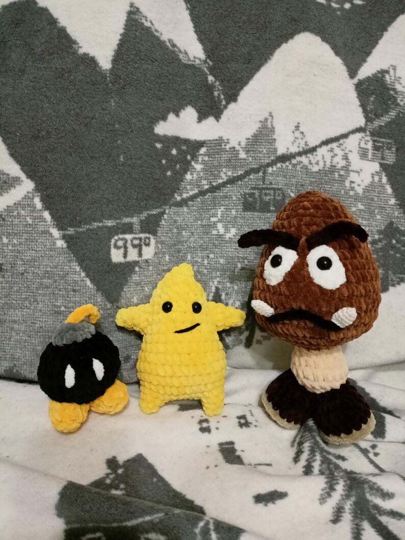 Goomba, Bomb, Luma Amigurumi Plushie Crochet Toys and Decorations ...