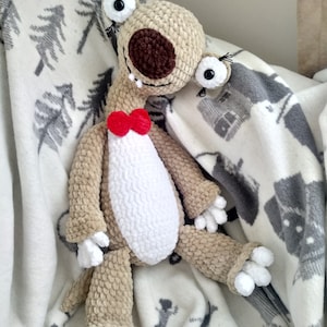 Plush Sid Toy Family, Sid From Ice Age, Amigurumi Plushie Crochet Toys ...