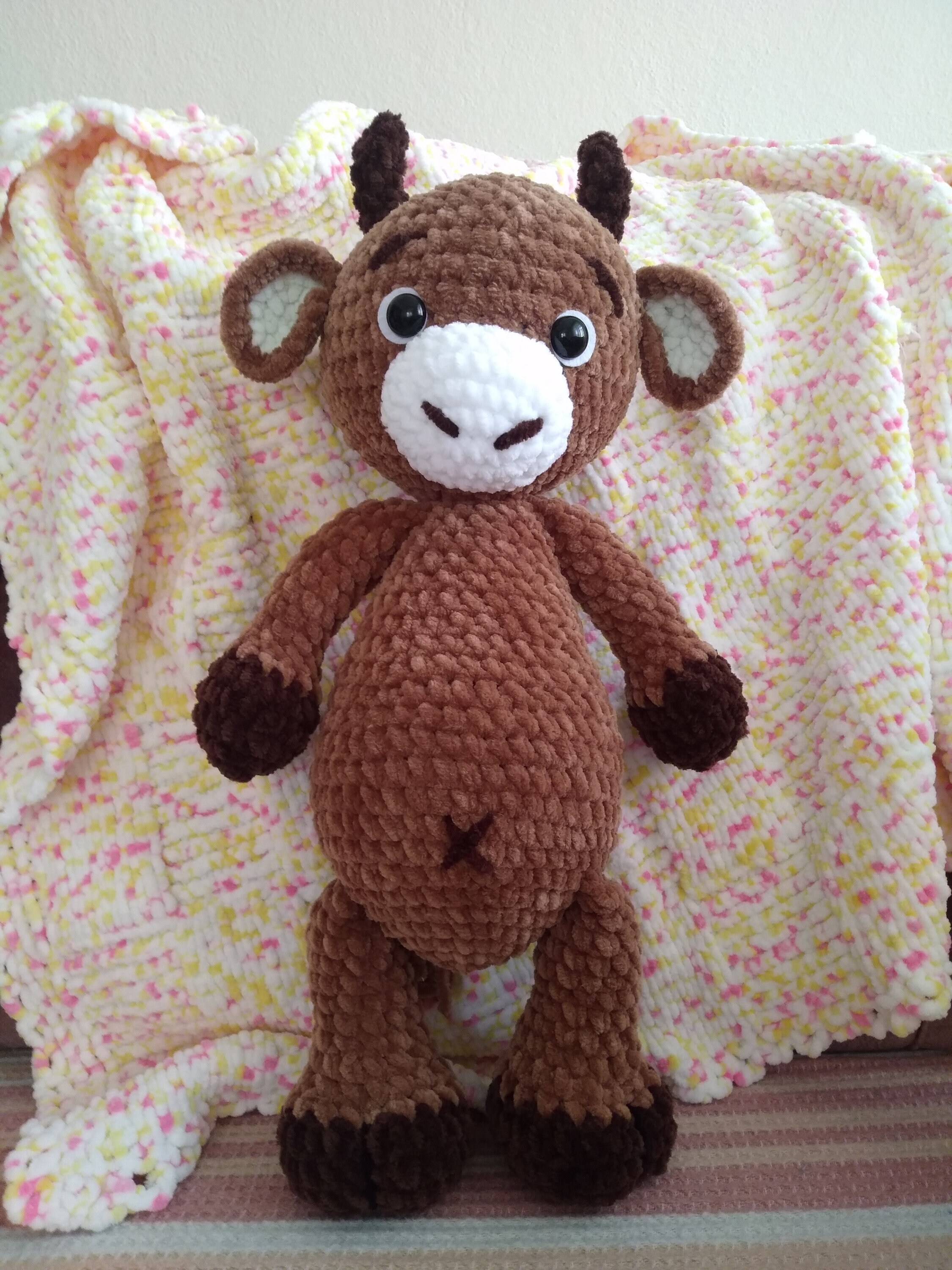 Bull Handmade Amigurumi Crochet Plushie Toy, Taurus Zodiac Sign Gift ...