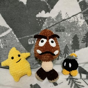 Goomba, Bomb, Luma Amigurumi Plushie Crochet Toys and Decorations ...