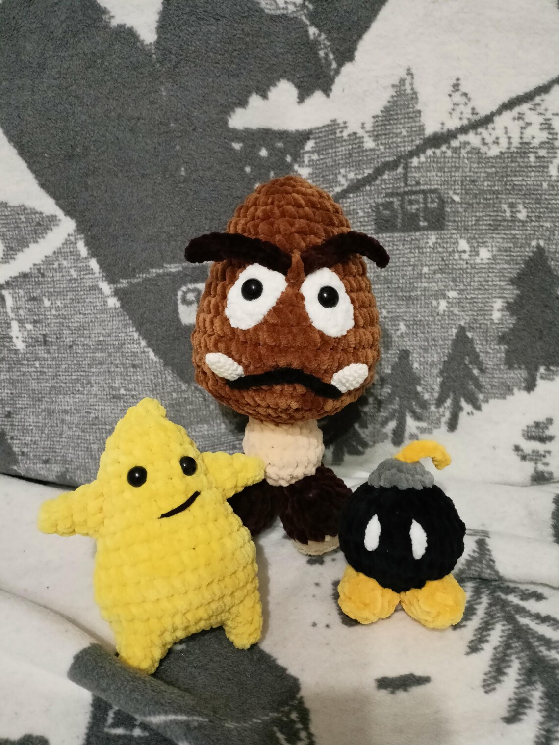 Goomba, Bomb, Luma Amigurumi Plushie Crochet Toys and Decorations ...