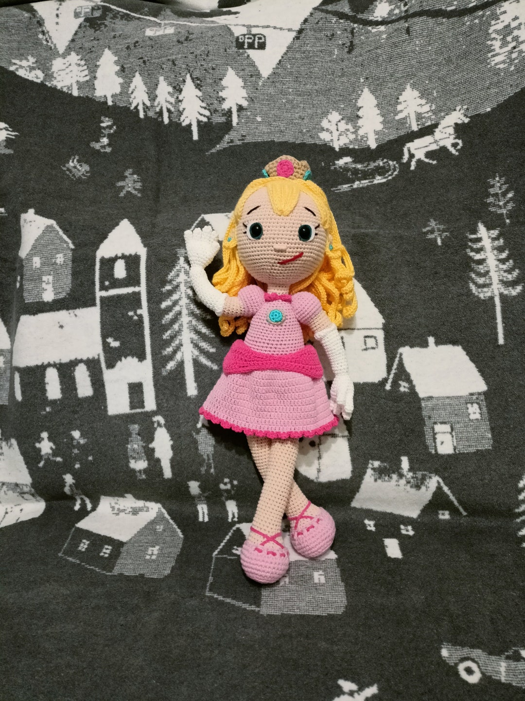 Princess Peach Handmade Amigurumi Crochet Toys-dolls Mario Bros-super ...