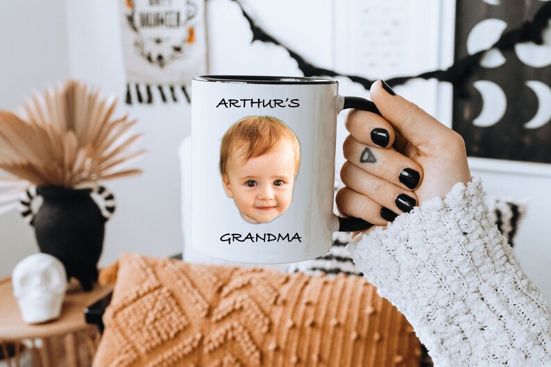 Custom Baby Face Coffee Mug, Baby Photo Mug, Personalized Picture ...