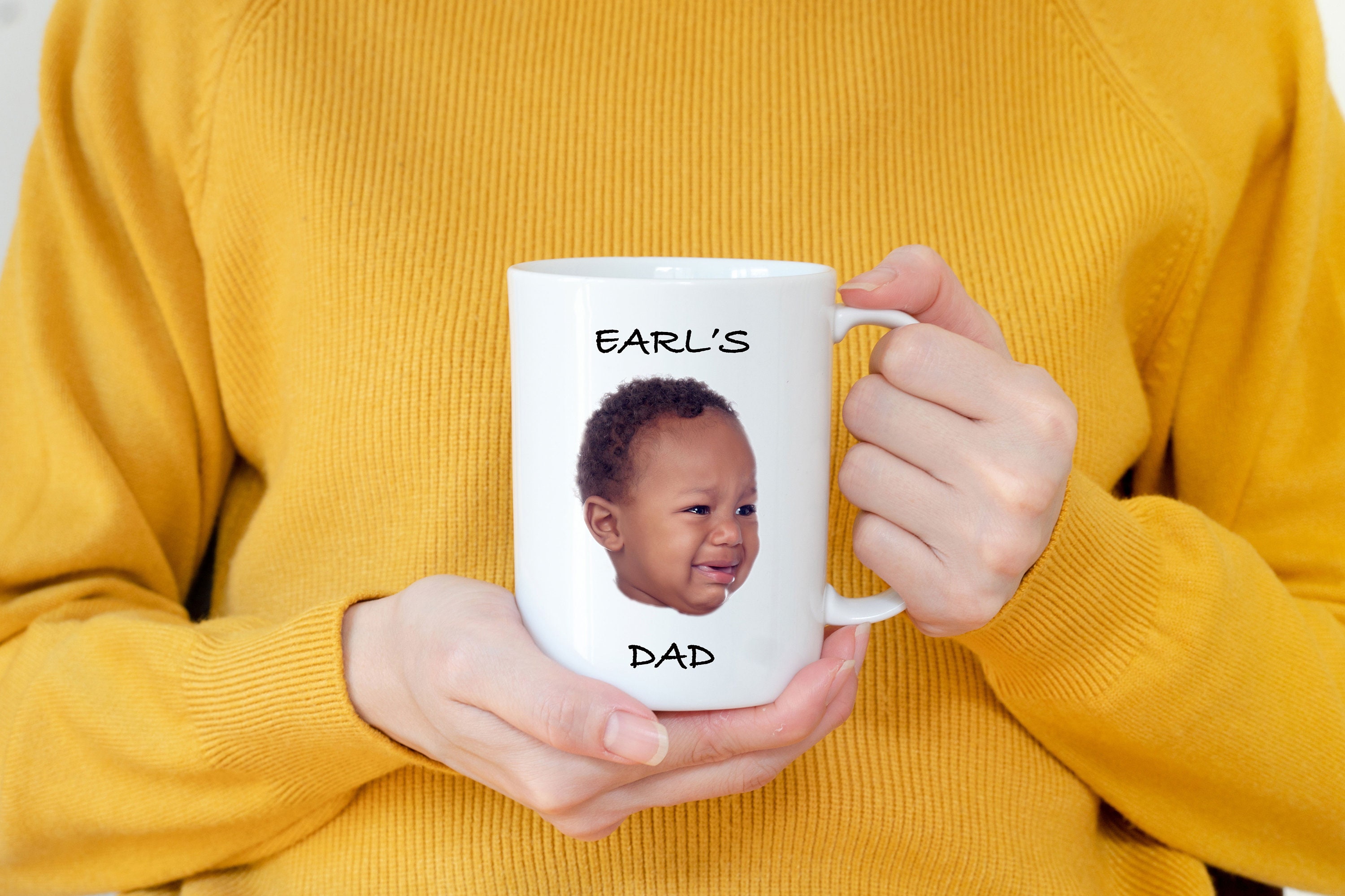 Custom Baby Face Coffee Mug, Baby Photo Mug, Personalized Picture ...