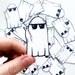 Chill Ghost With Glasses | Weatherproof / Matte Sticker | Spooky ...
