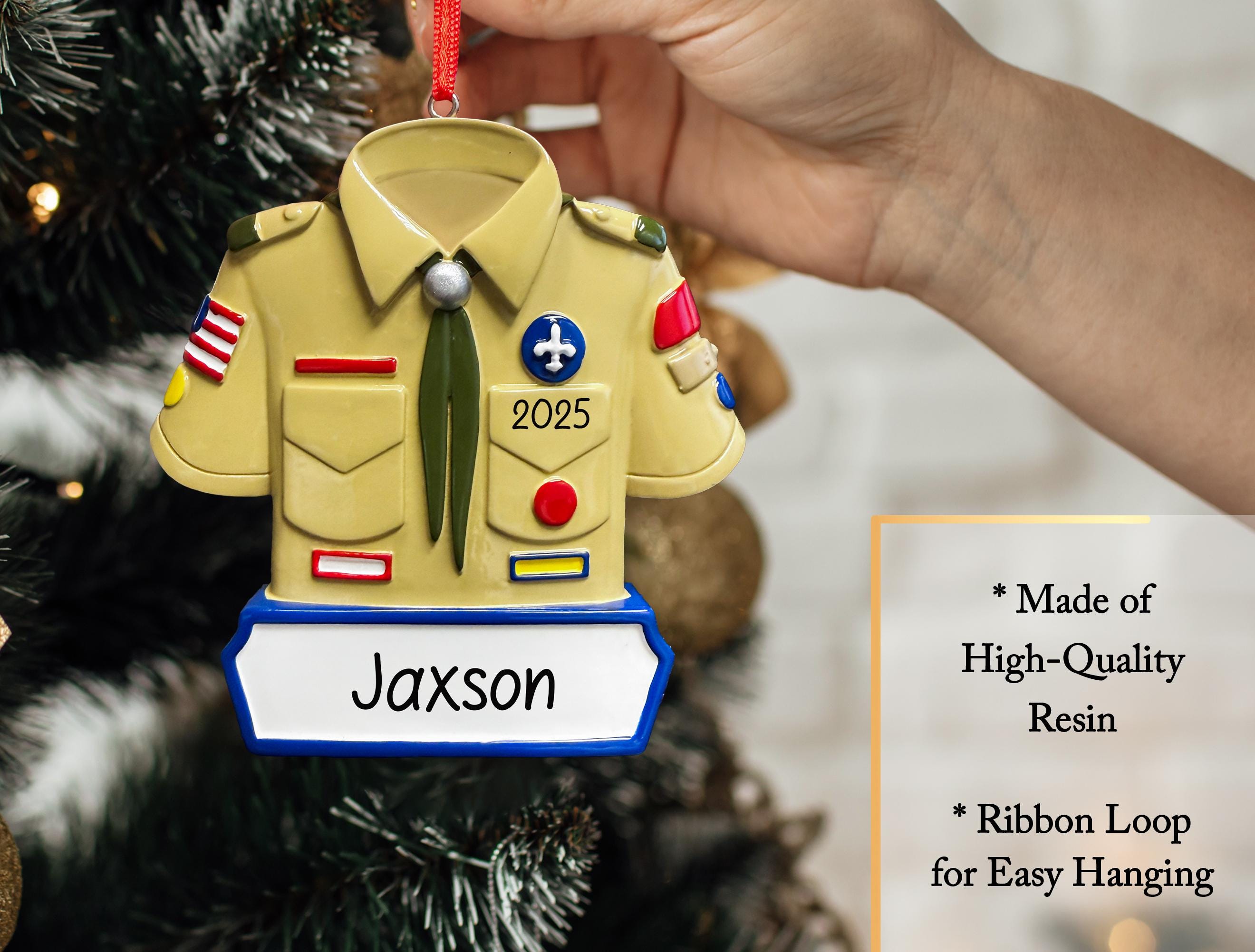 Boy Scout Personalized Christmas Ornament 2025 - Etsy