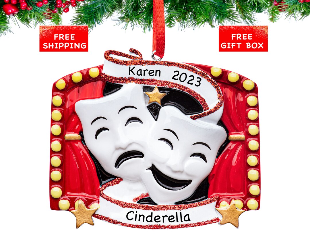 Drama Ornament, Actor - Actress Personalized Christmas Ornament ...