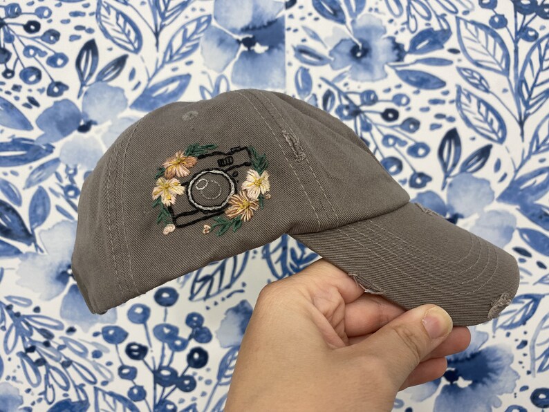 Customized Hand Embroidered Baseball Cap - Etsy