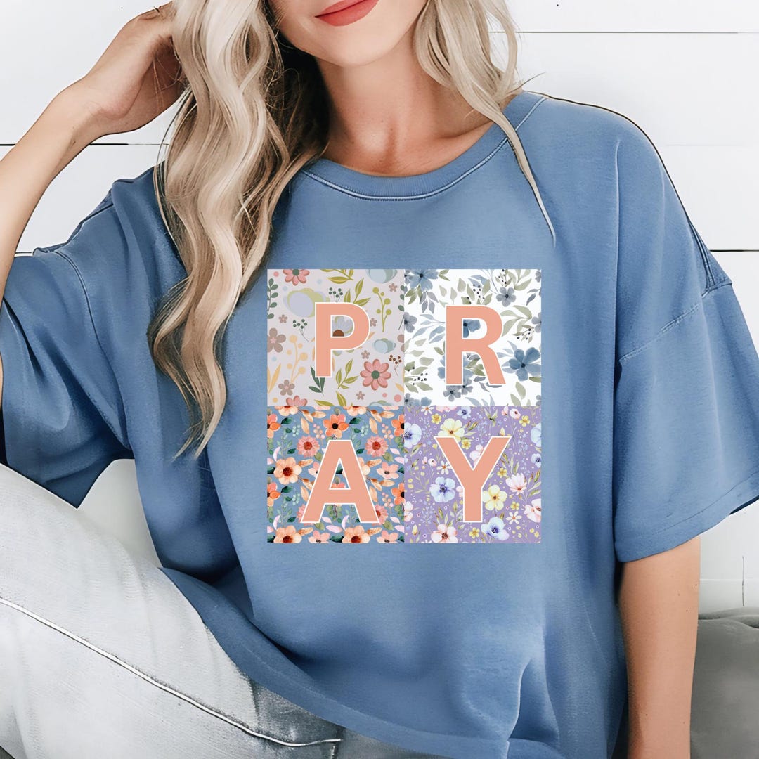 Pray Floral Patch Work Png | Fall Pray Png | Faith Png | Pray Png ...