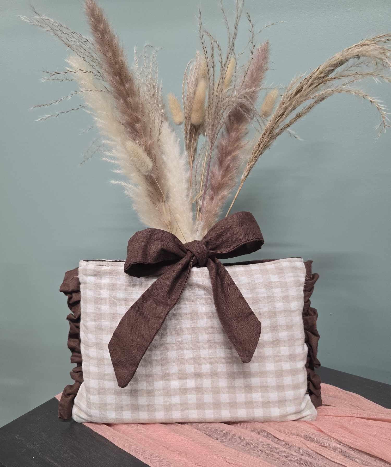 Ruffled Bow Bible Sleeve Cover Quilted Bible Sleeve Bible Cover Book ...