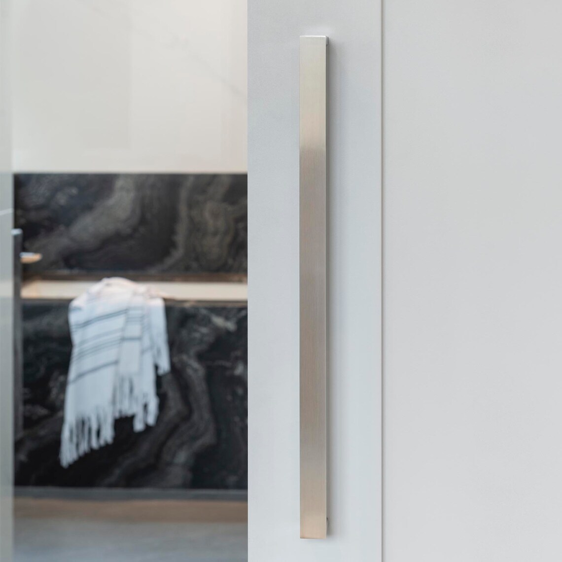 Long Bar Handle Door Pull Hand Welded Solid Stainless - Etsy