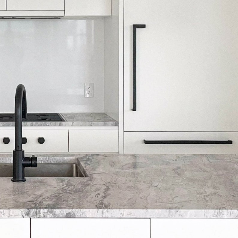 Long Bar Handle - Door Pull - Hand Welded Solid Stainless Steel - 100% ...