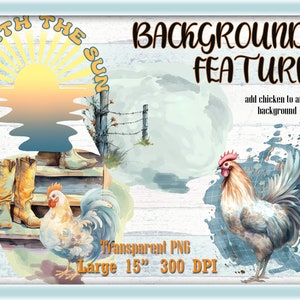 20+ Watercolor Chicken Clipart Bundle-boho Pastel Chickens-digital ...