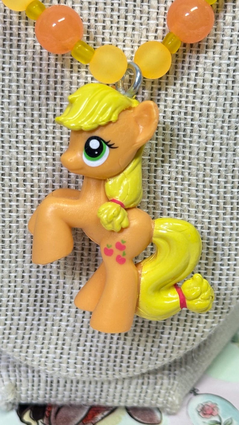 Charm Applejack Necklace My Little Pony - Etsy